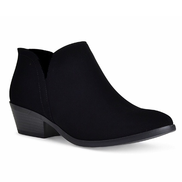 TOP Moda | Shoes | Fashion Womens Ankle Low Heel Booties Black | Poshmark